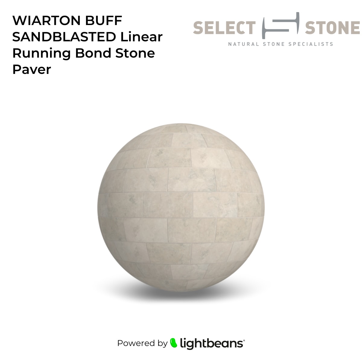 WIARTON BUFF SANDBLASTED Linear Running Bond Stone Paver Texture from ...