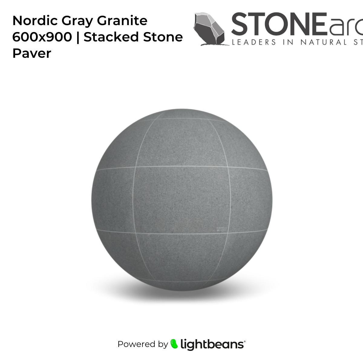 Nordic Gray Granite 600x900 | Stacked Stone Paver Texture from ...