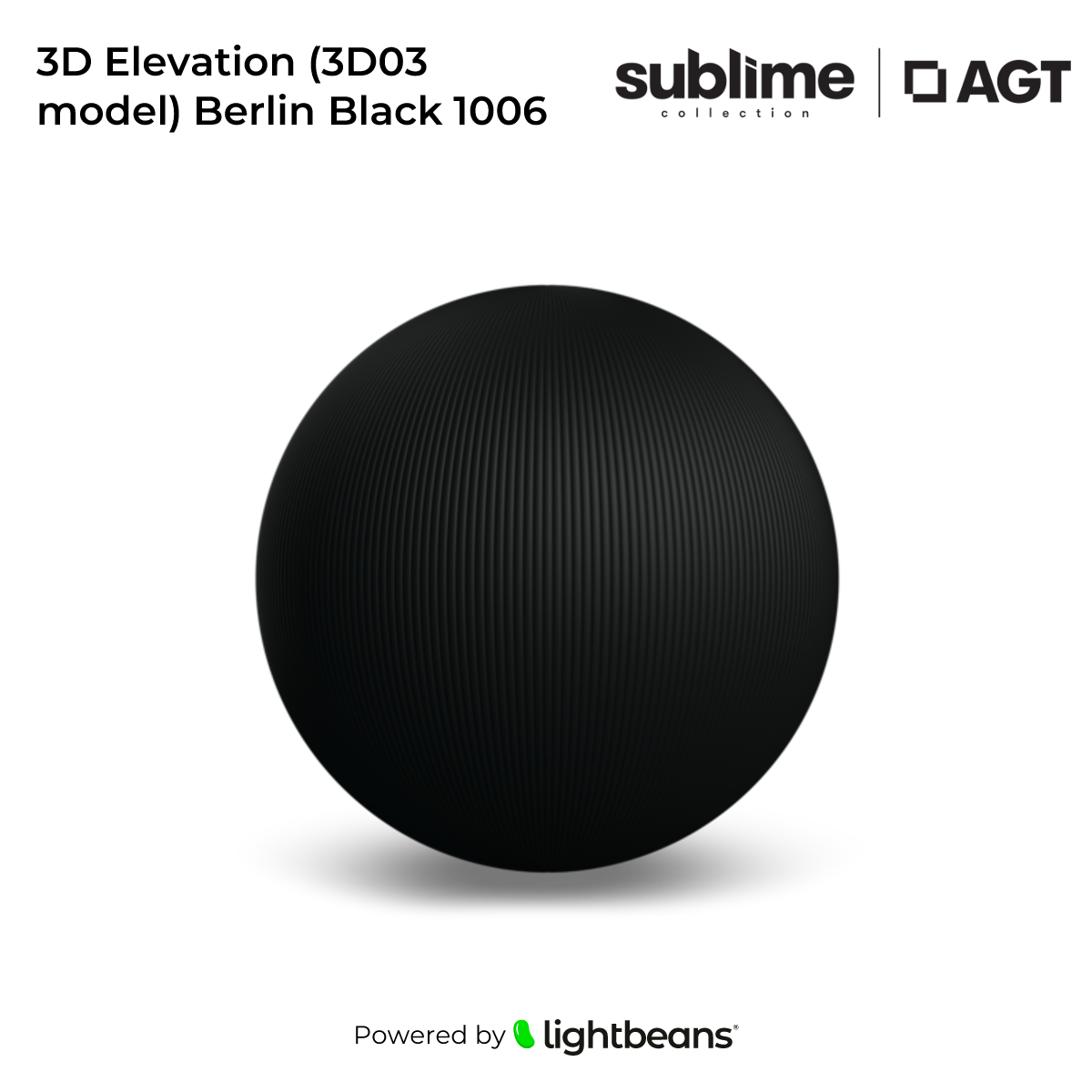 3D Elevation (3D03 model) Berlin Black 1006 Texture from Sublime | Lightbeans