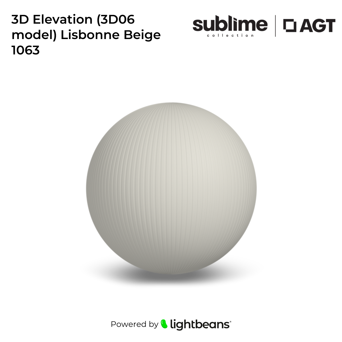 3D Elevation (3D06 model) Lisbonne Beige 1063 Texture from Sublime | Lightbeans