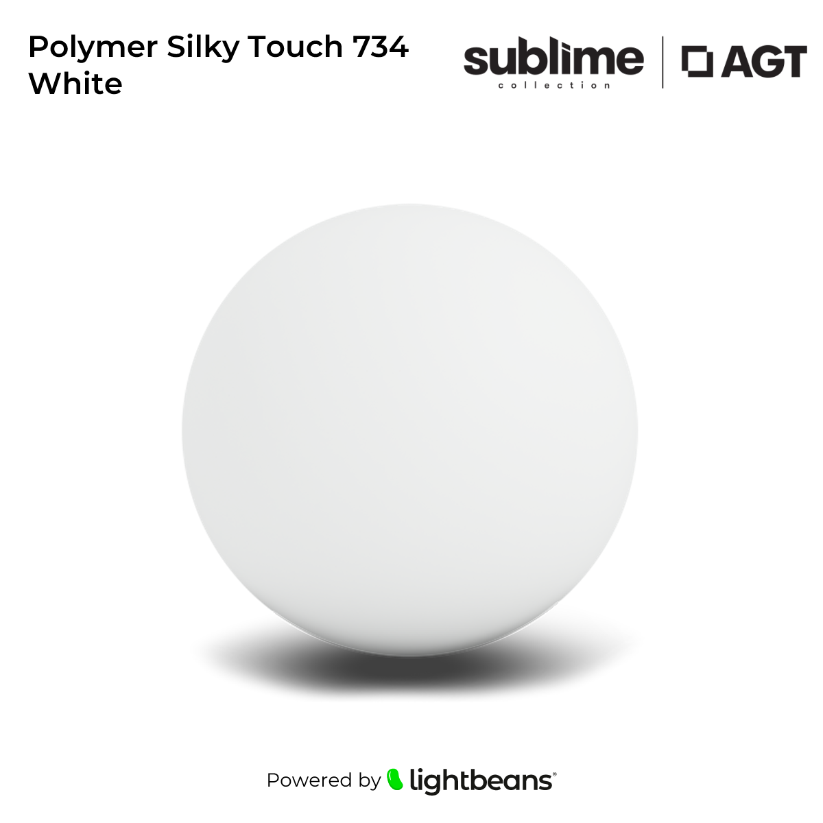Polymer Silky Touch 734 White Texture from Sublime | Lightbeans