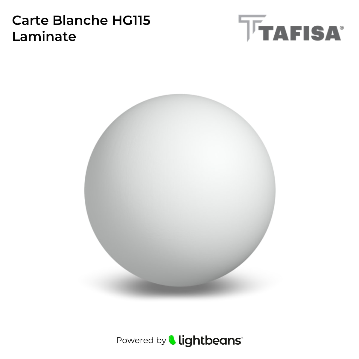 Carte Blanche HG115 Laminate Texture from Tafisa | Lightbeans