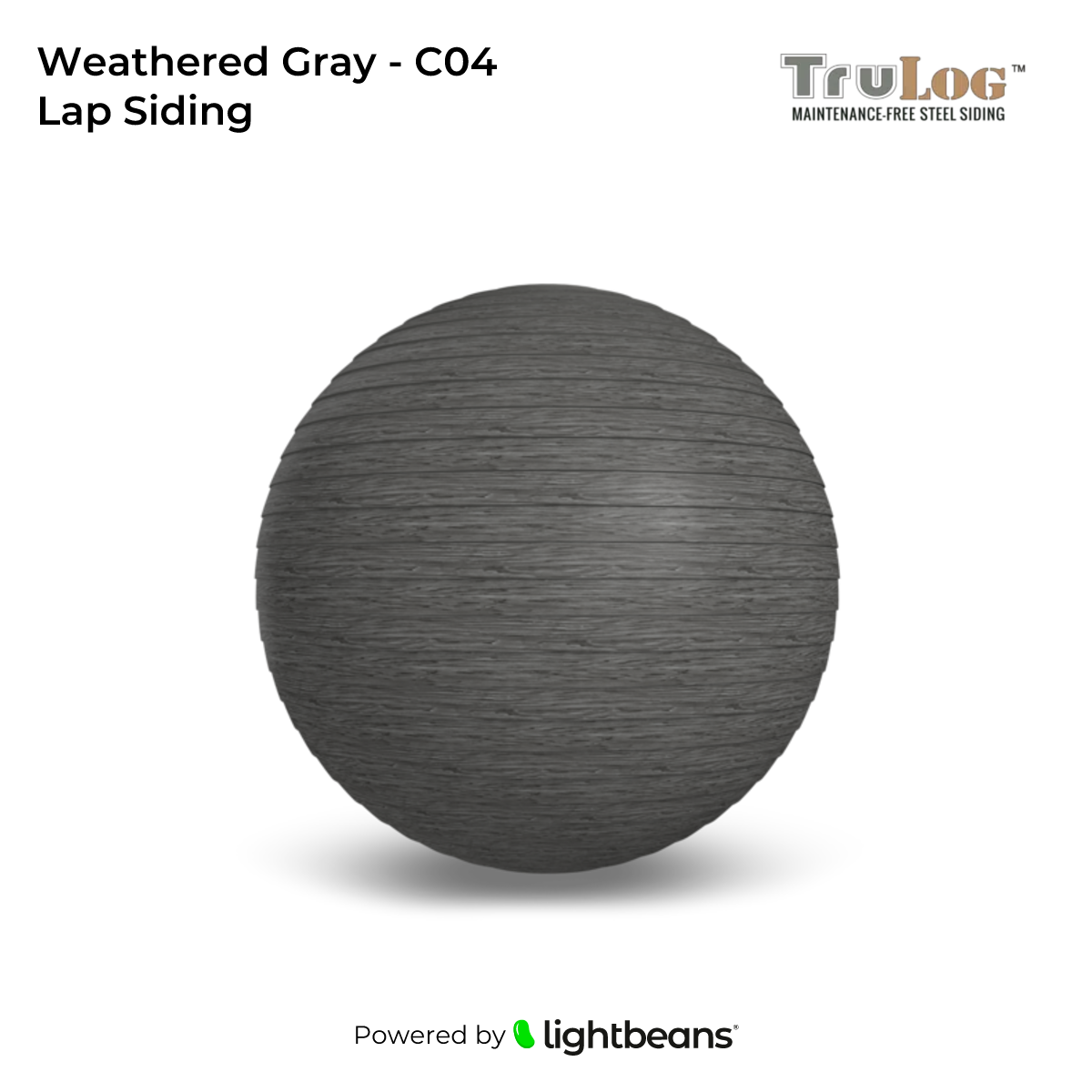 Weathered Gray - C04 Lap Siding Texture from Trulog Siding | Lightbeans