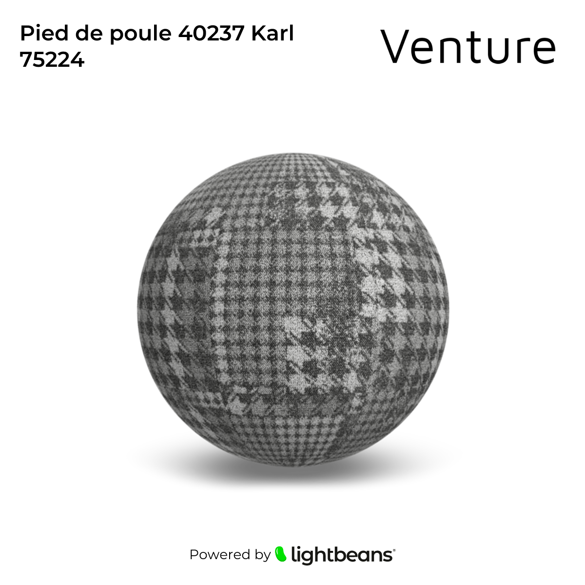 Pied de poule 40237 Karl 75224 Texture from Venture Carpets | Lightbeans