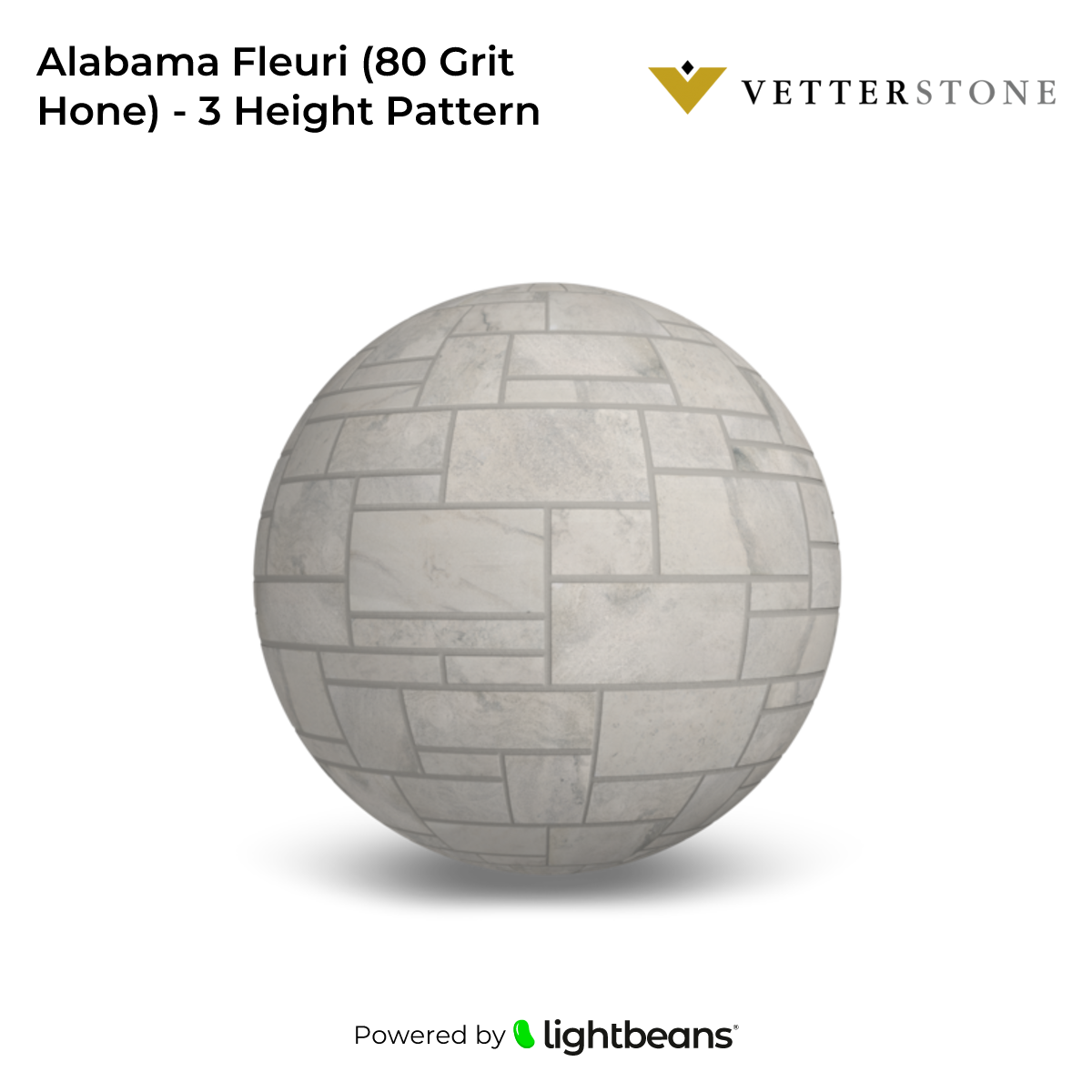Alabama Fleuri (80 Grit Hone) - 3 Height Pattern Texture from Vetter ...
