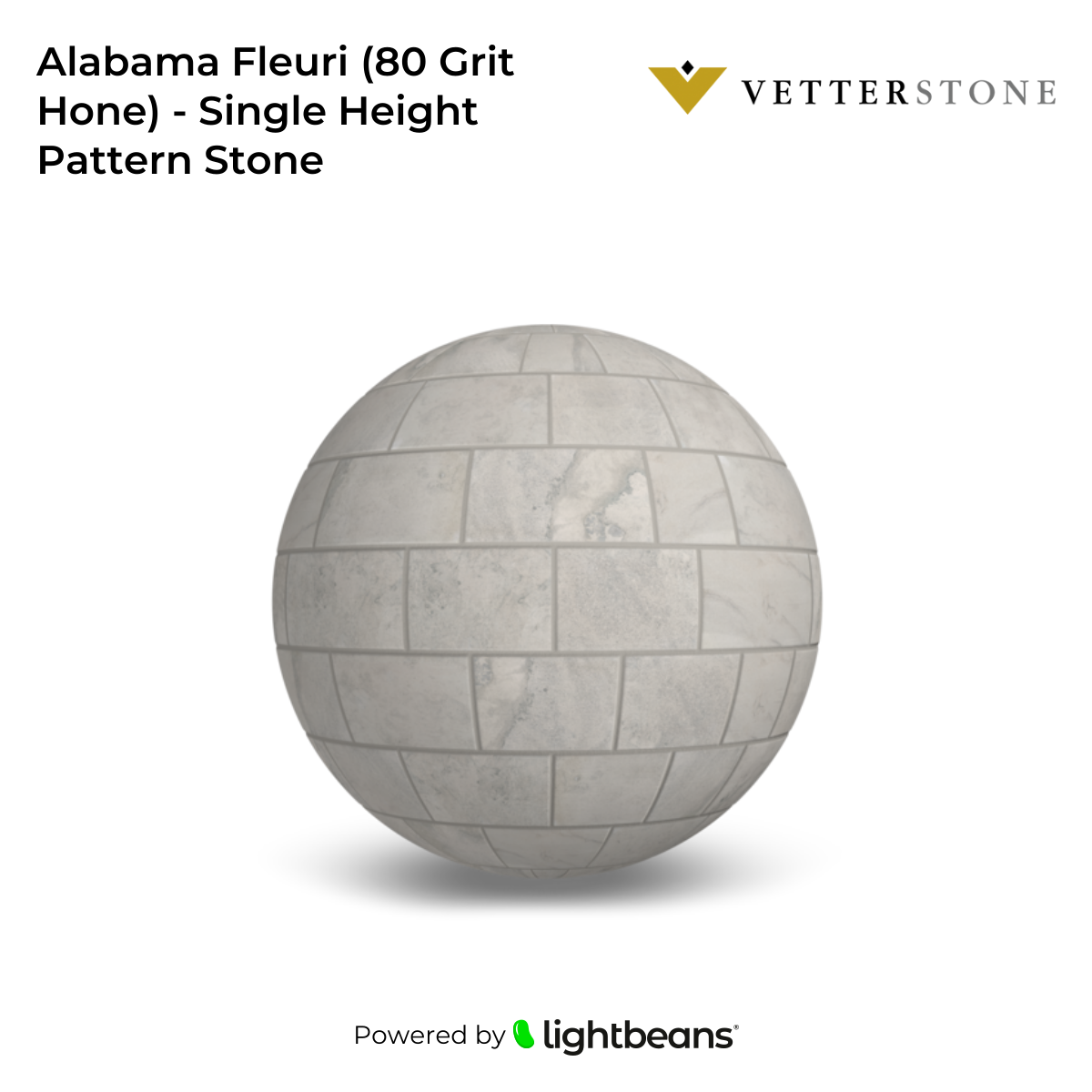 Alabama Fleuri (80 Grit Hone) - Single Height Pattern Stone Texture ...