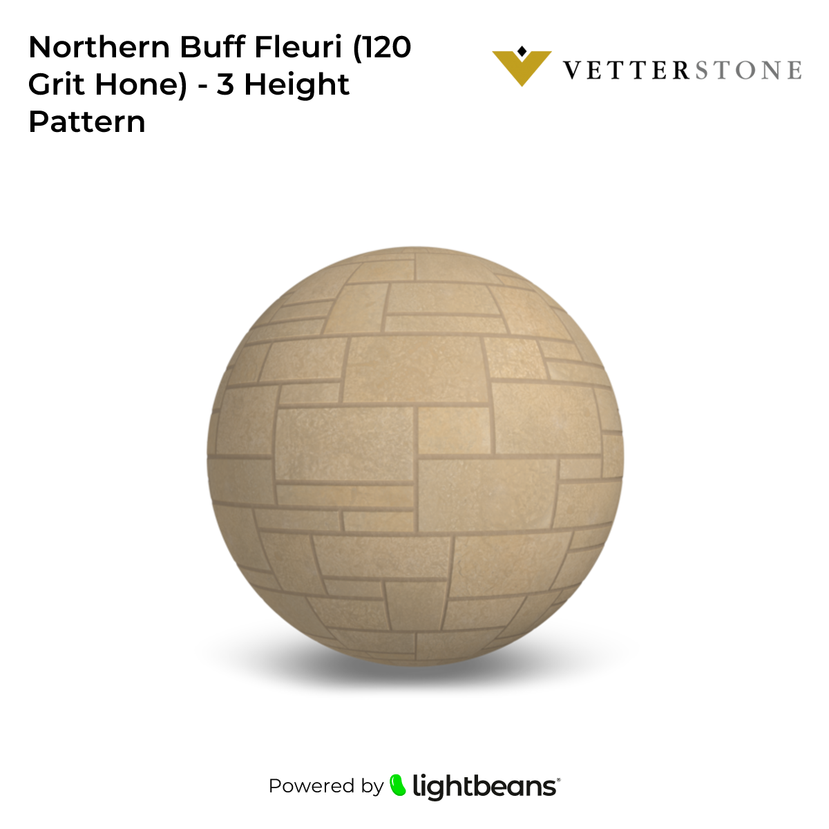 Northern Buff Fleuri (120 Grit Hone) - 3 Height Pattern Texture from ...