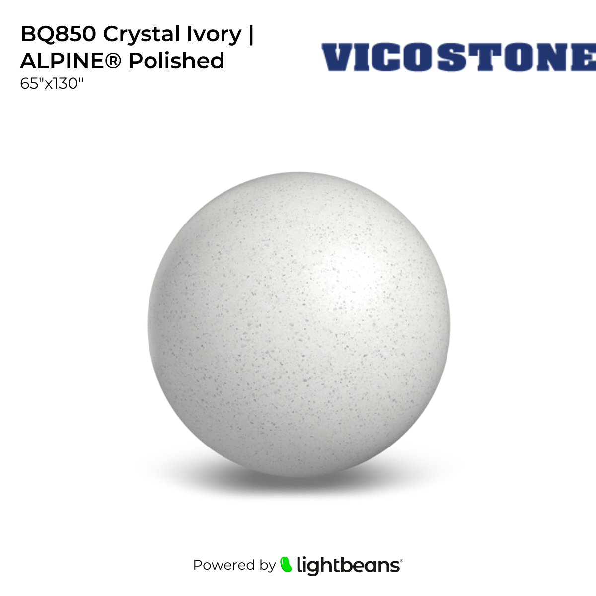 BQ850 Crystal Ivory | ALPINE® Polished Texture from Vicostone | Lightbeans