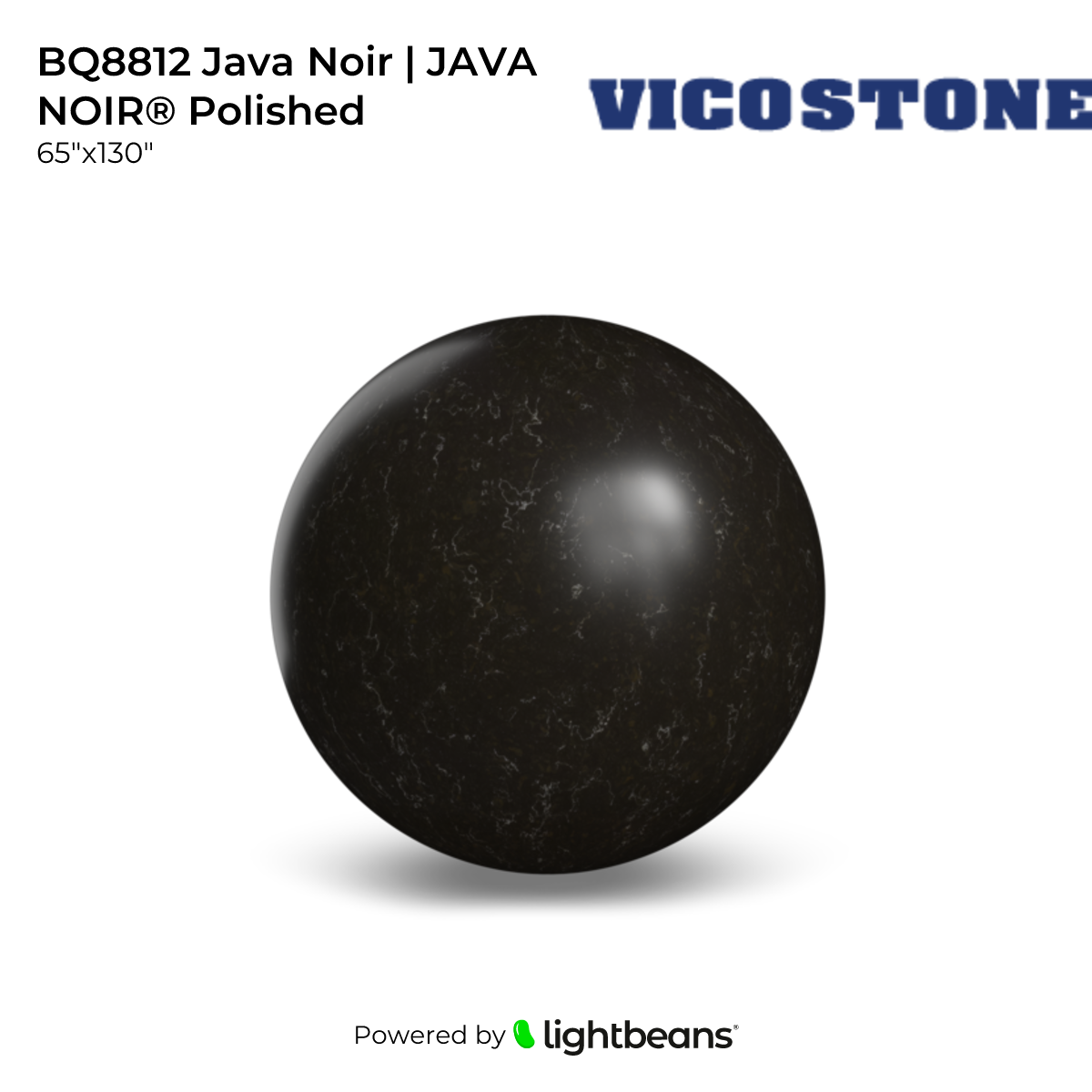 BQ8812 Java Noir | JAVA NOIR® Polished Texture from Vicostone | Lightbeans