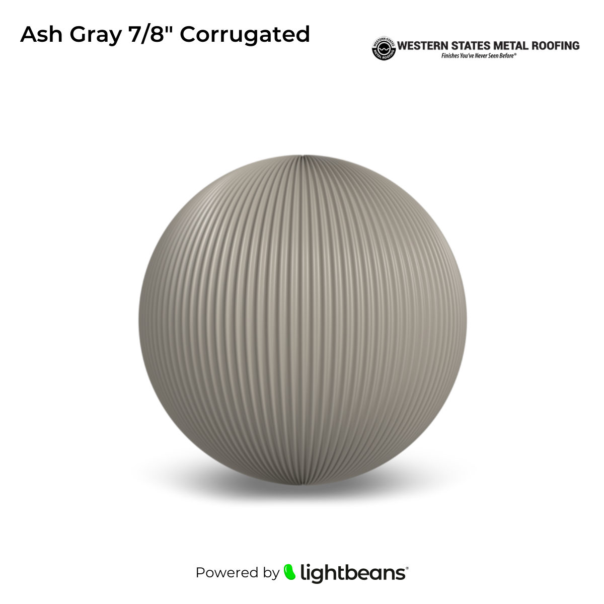 Ash Gray 7/8" Corrugated Texture from Western States Metal Roofing ...