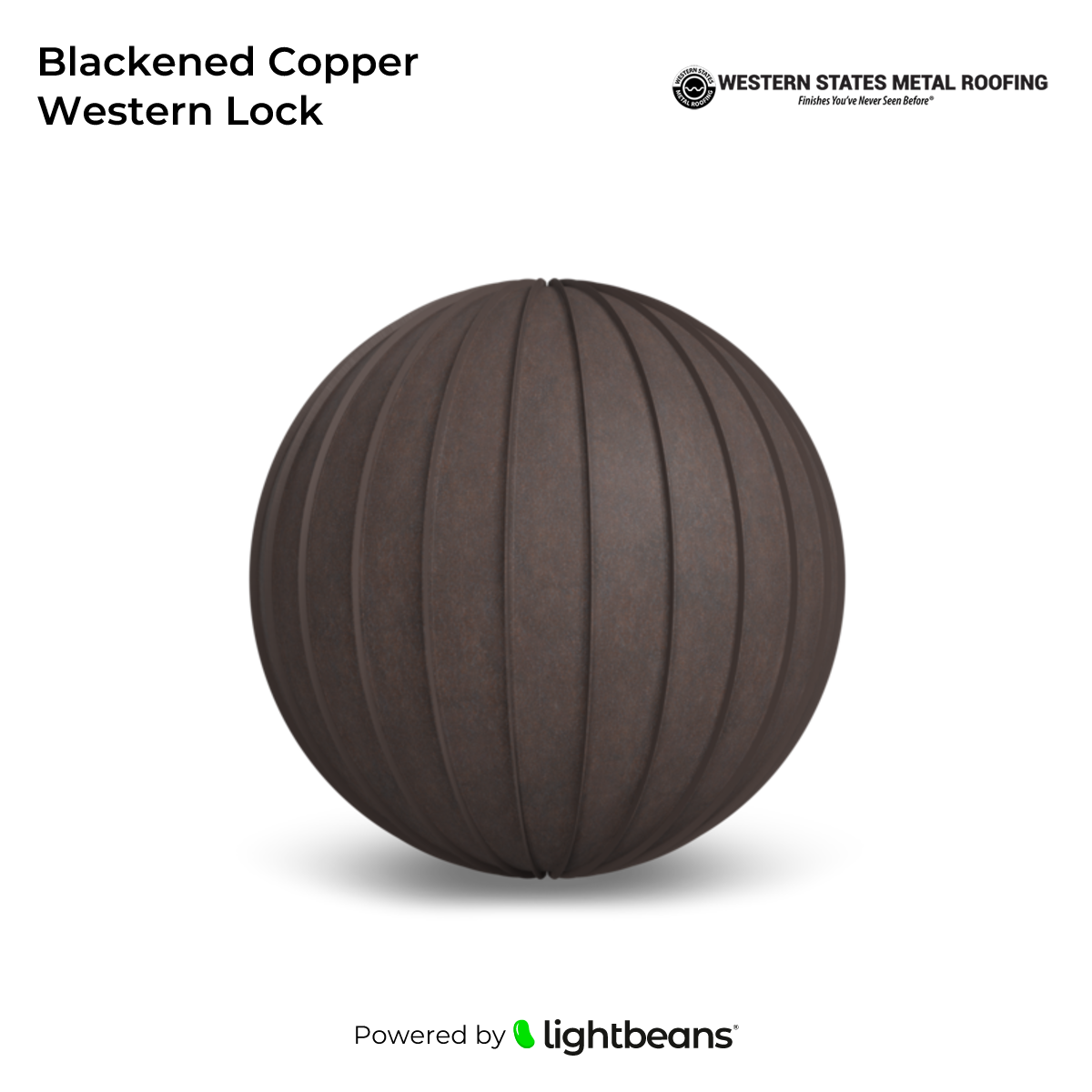 Blackened Copper Western Lock Texture from Western States Metal Roofing ...