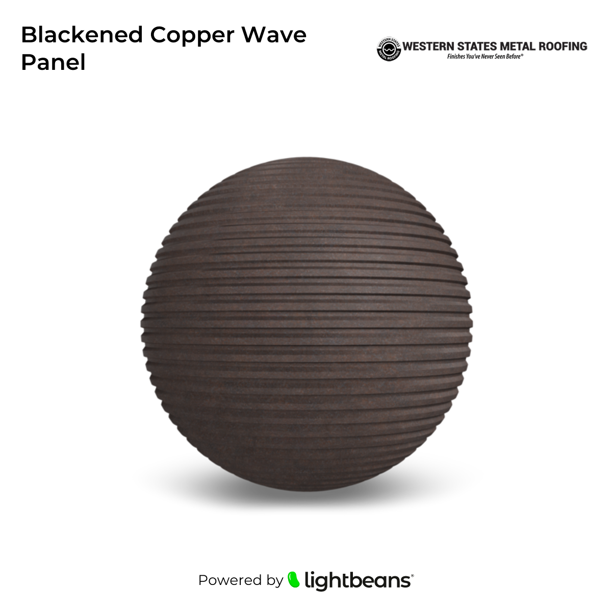 Blackened Copper Wave Panel Texture from Western States Metal Roofing ...