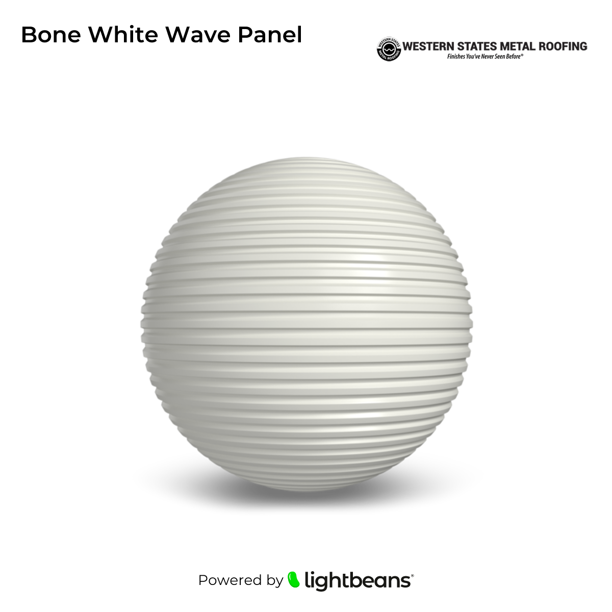 Bone White Wave Panel Texture from Western States Metal Roofing ...
