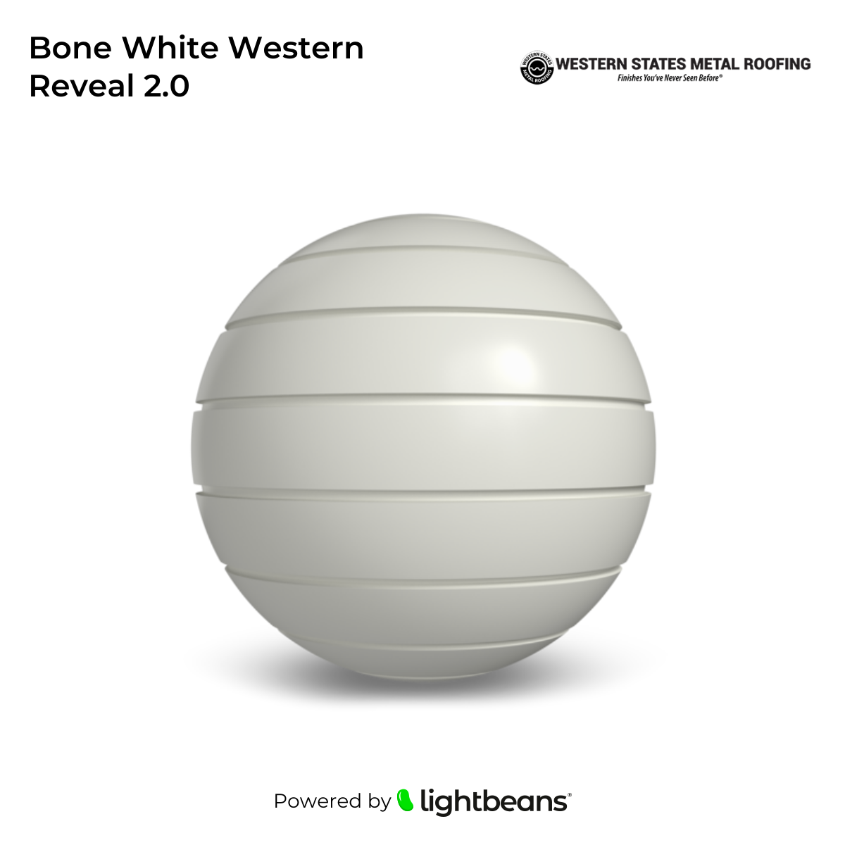 Bone White Western Reveal 2.0 Texture from Western States Metal Roofing ...