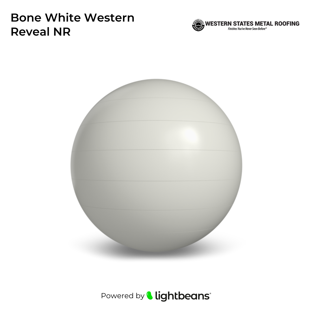 Bone White Western Reveal NR Texture from Western States Metal Roofing ...