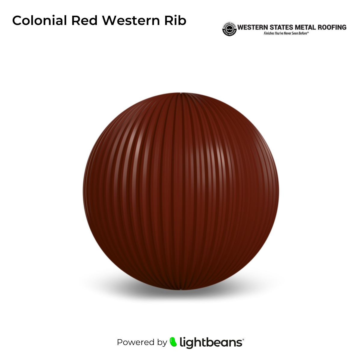 Colonial Red Western Rib Texture from Western States Metal Roofing ...