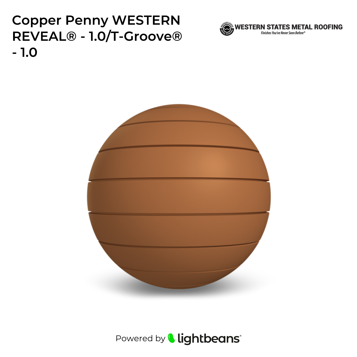 Copper Penny WESTERN REVEAL® - 1.0/T-Groove® - 1.0 Texture from Western ...