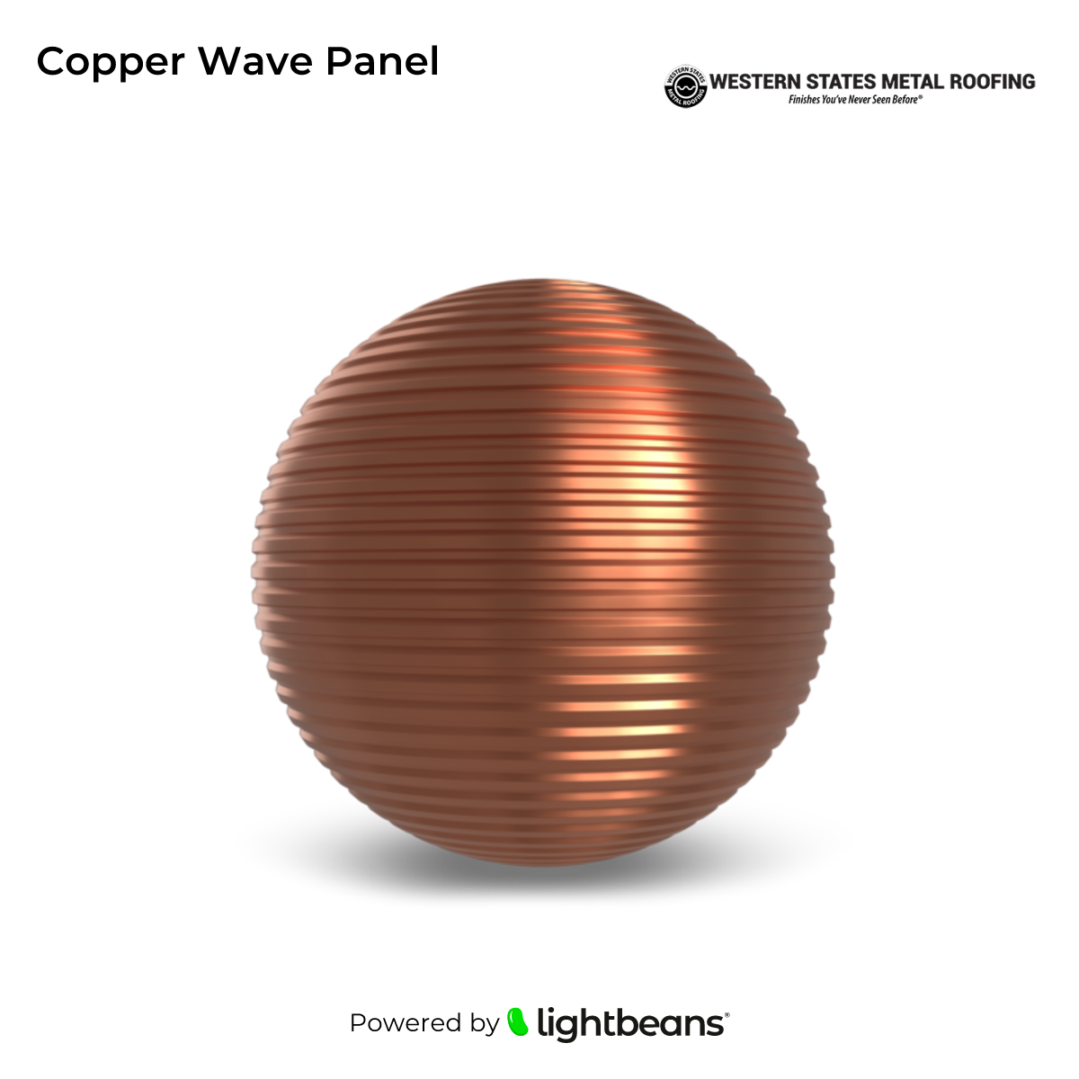Copper Wave Panel Texture from Western States Metal Roofing | Lightbeans