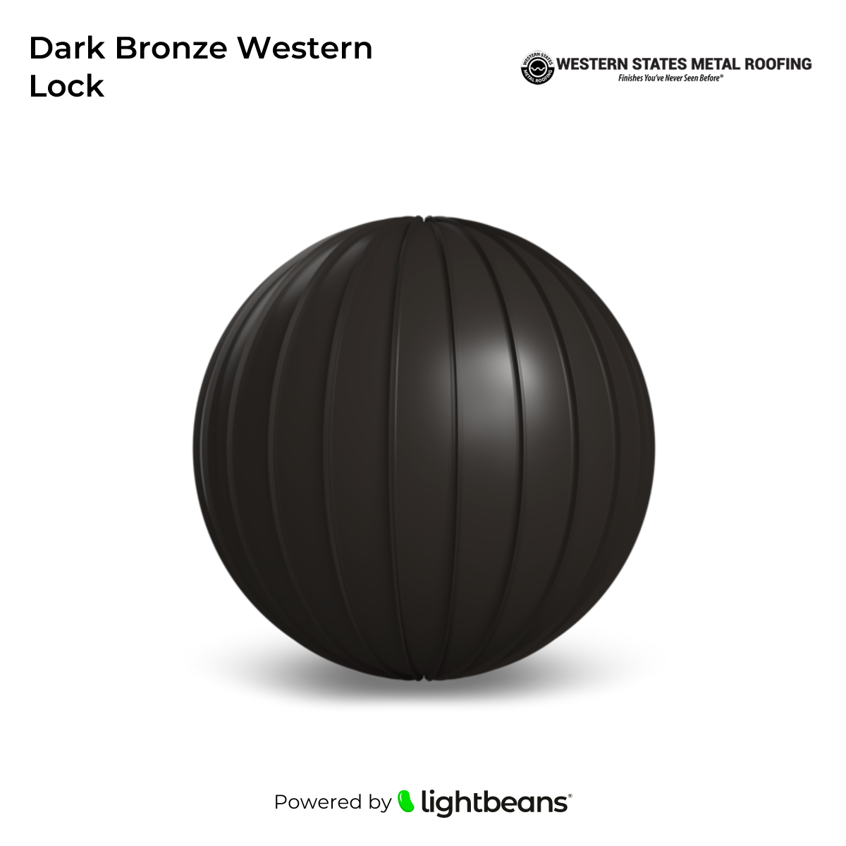 Dark Bronze Western Lock Texture from Western States Metal Roofing ...