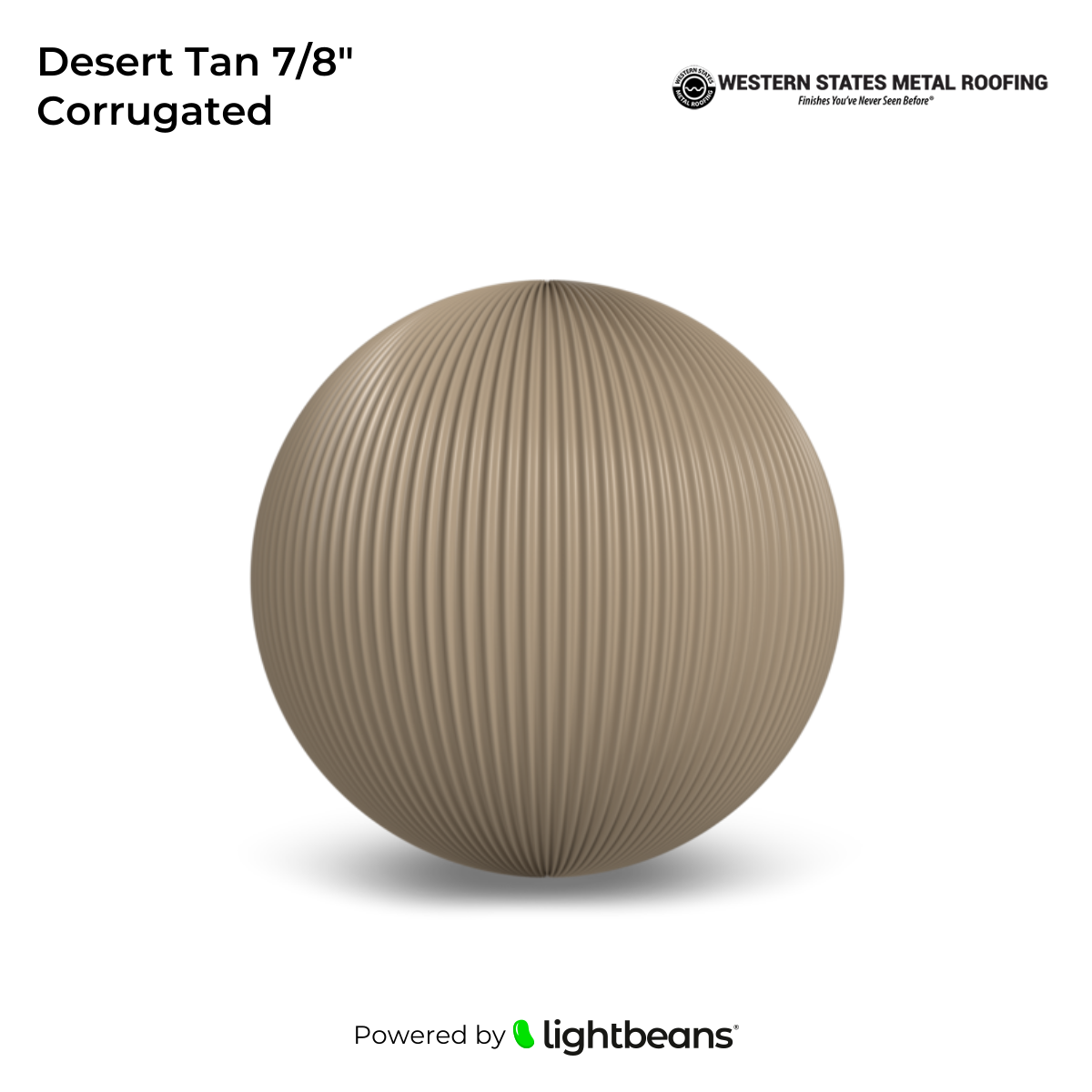 Desert Tan 7/8" Corrugated Texture from Western States Metal Roofing ...