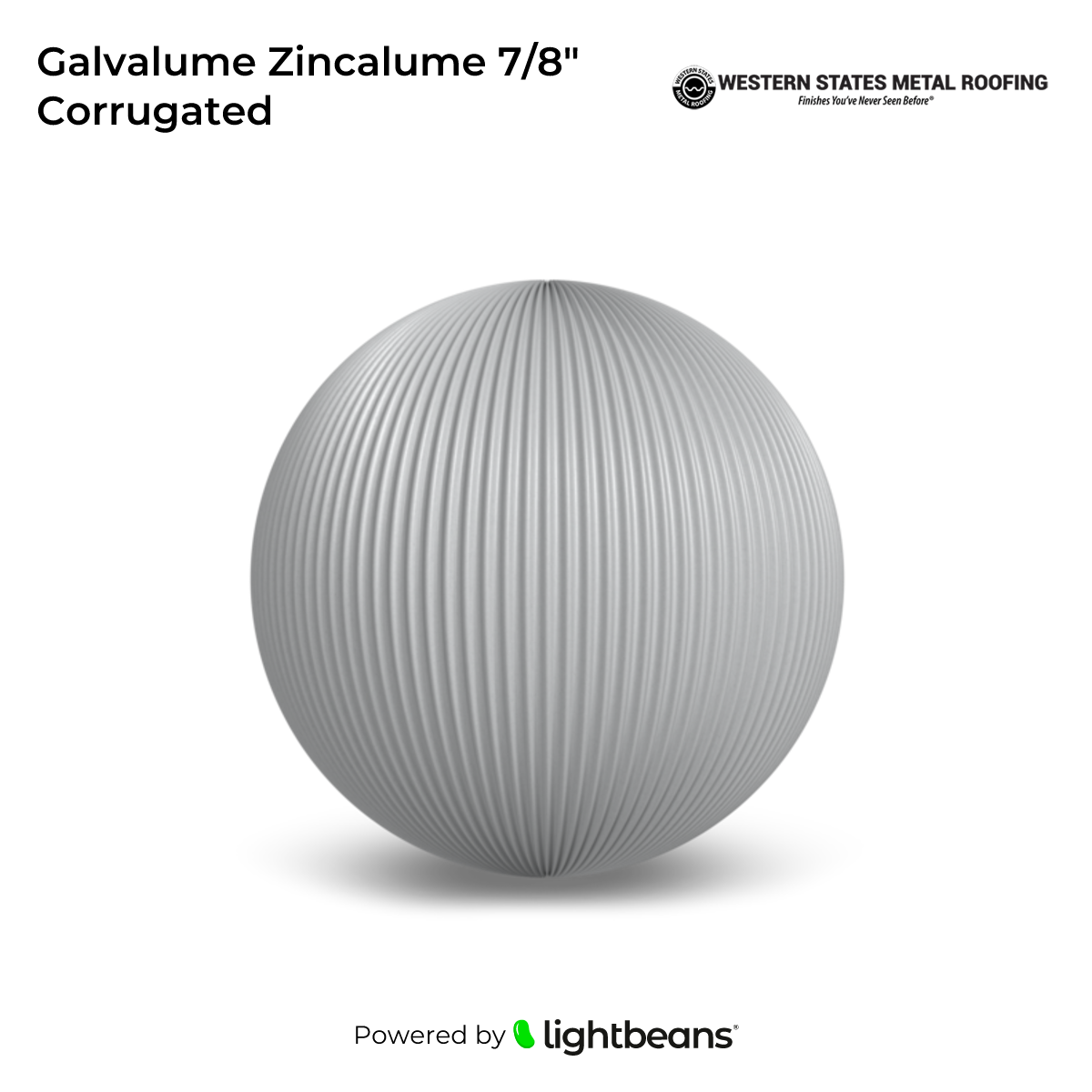 Galvalume Zincalume 7/8" Corrugated Texture from Western States Metal ...
