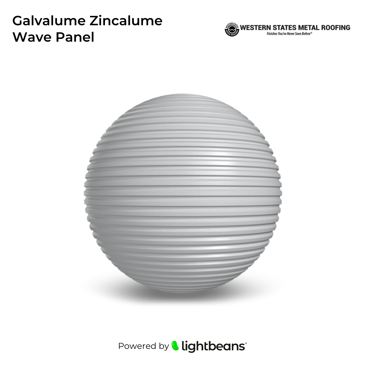 Galvalume Zincalume Wave Panel Texture from Western States Metal ...