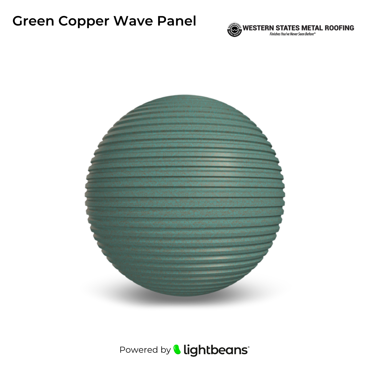 Green Copper Wave Panel Texture from Western States Metal Roofing ...