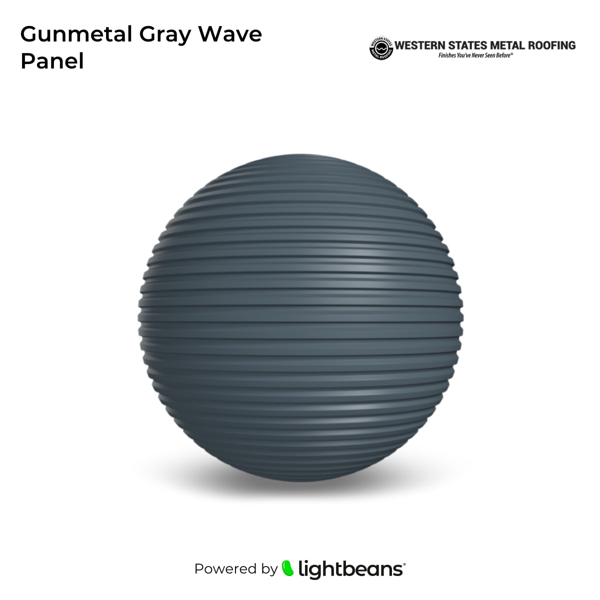 Gunmetal Gray Wave Panel Texture from Western States Metal Roofing ...