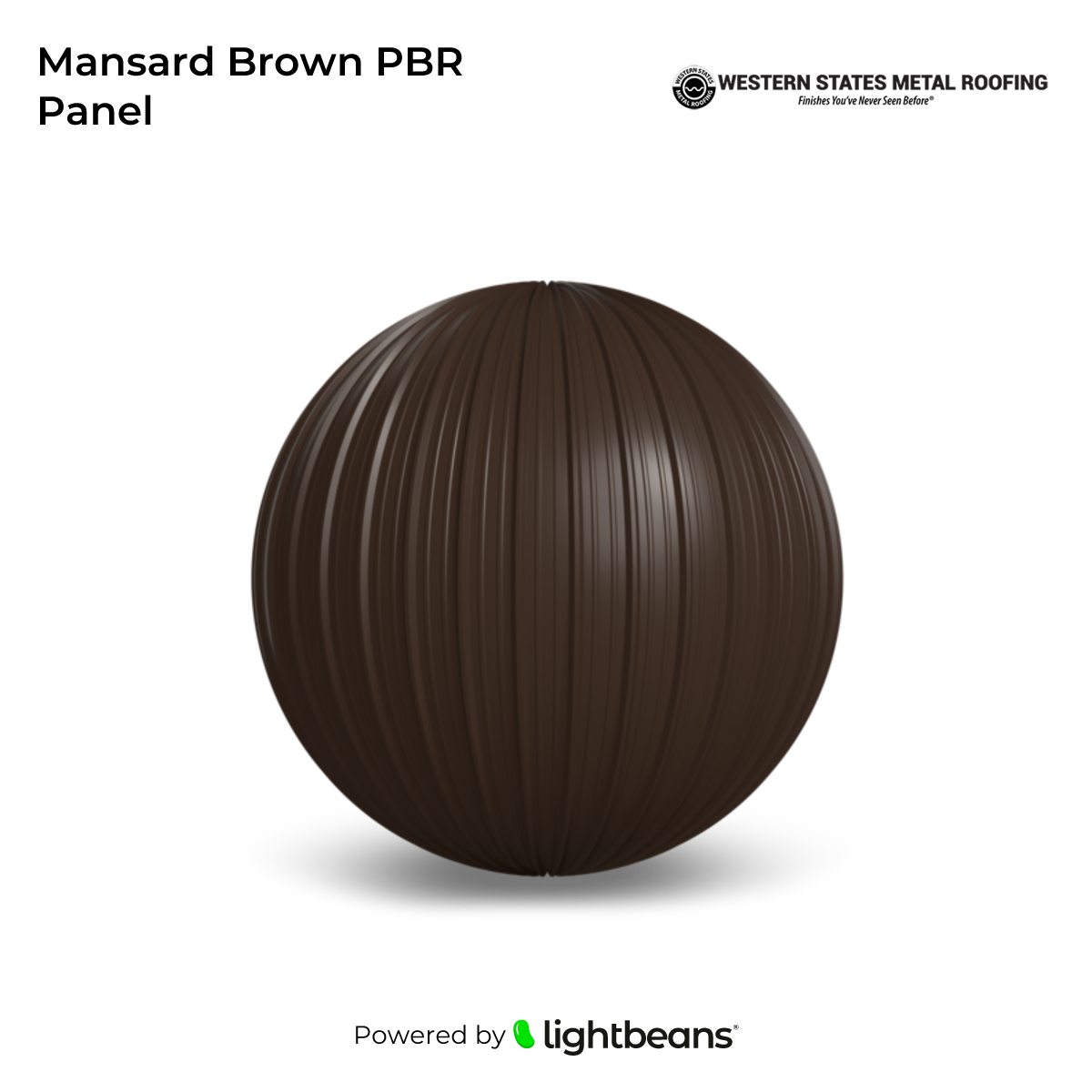 Mansard Brown PBR Panel Texture from Western States Metal Roofing ...