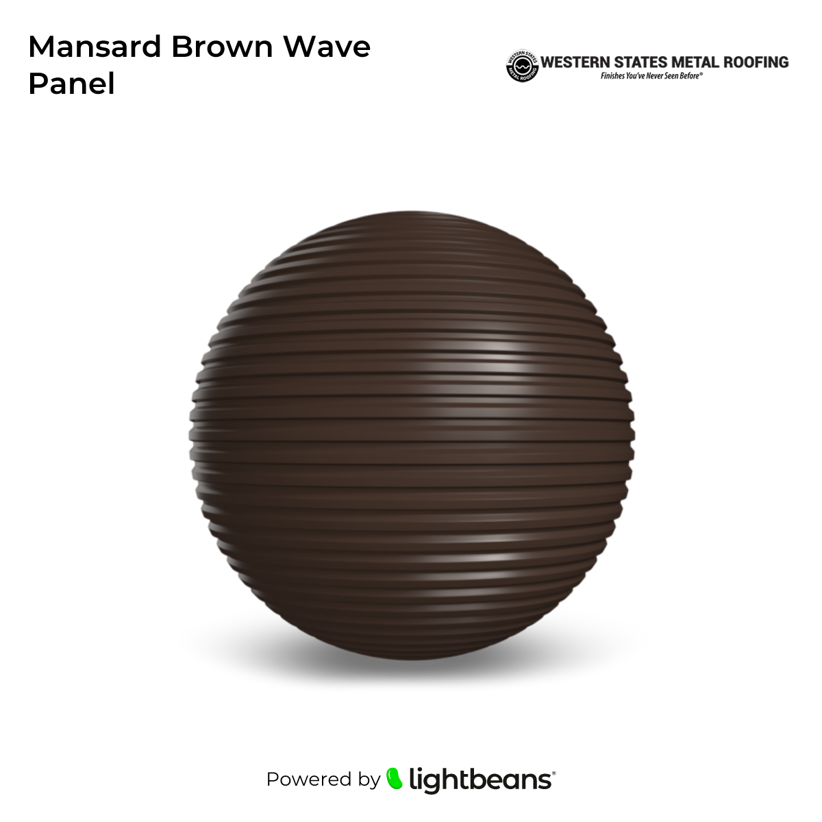 Mansard Brown Wave Panel Texture from Western States Metal Roofing ...