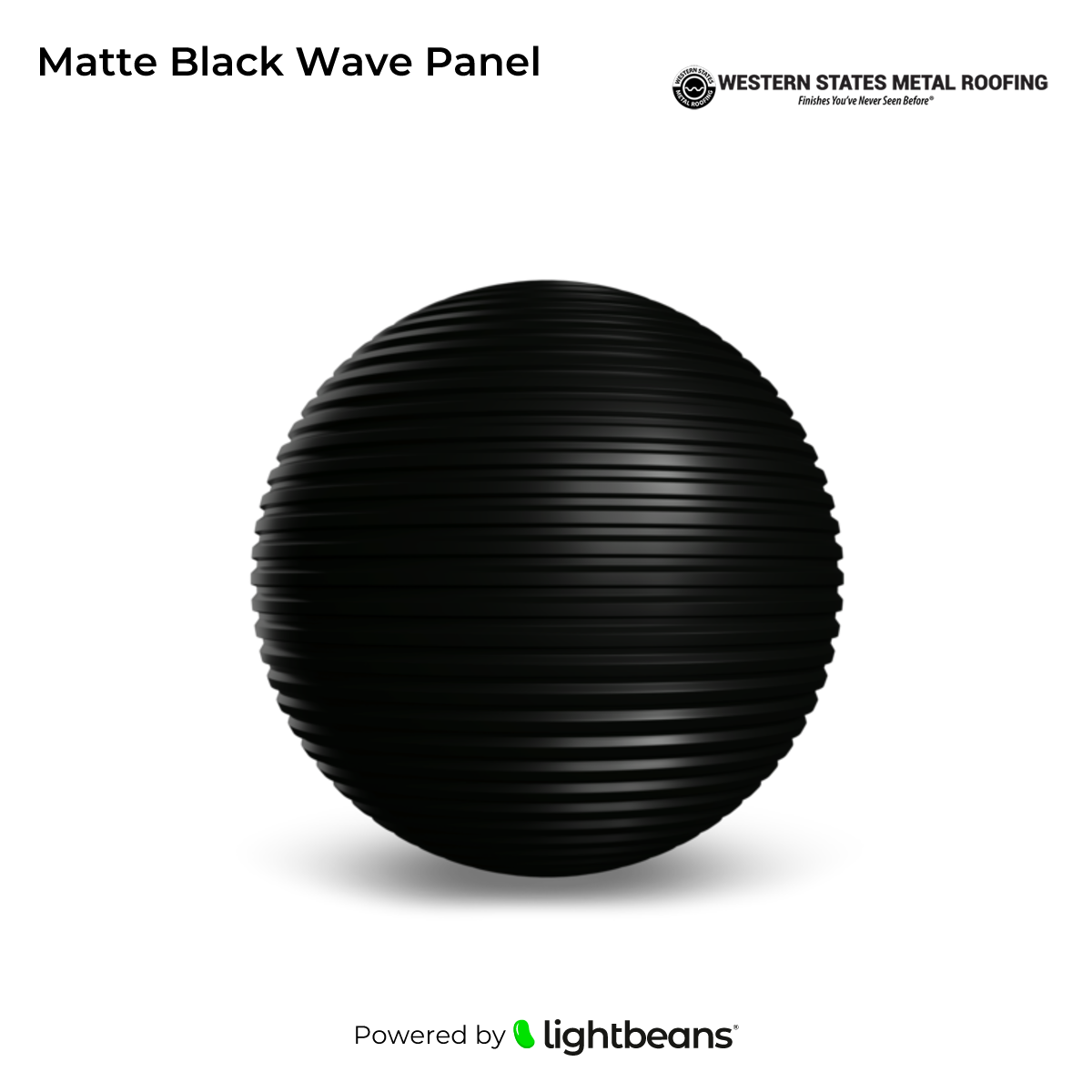 Matte Black Wave Panel Texture from Western States Metal Roofing ...