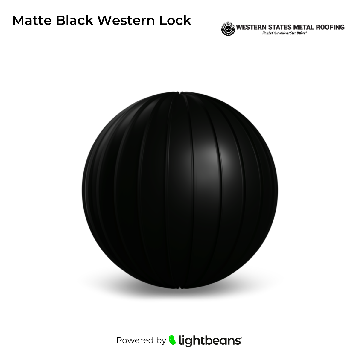 Matte Black Western Lock Texture from Western States Metal Roofing ...