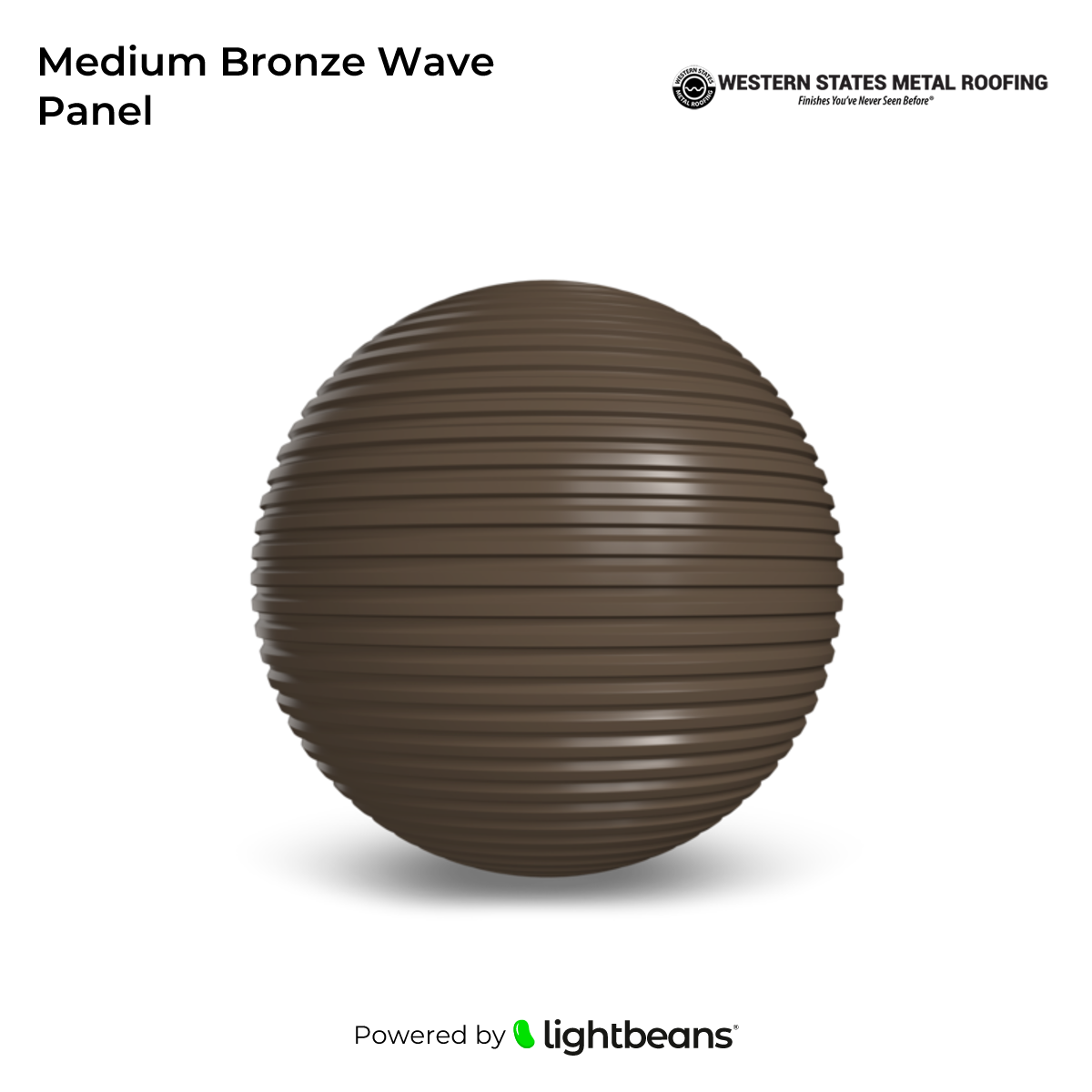 Medium Bronze Wave Panel Texture from Western States Metal Roofing ...
