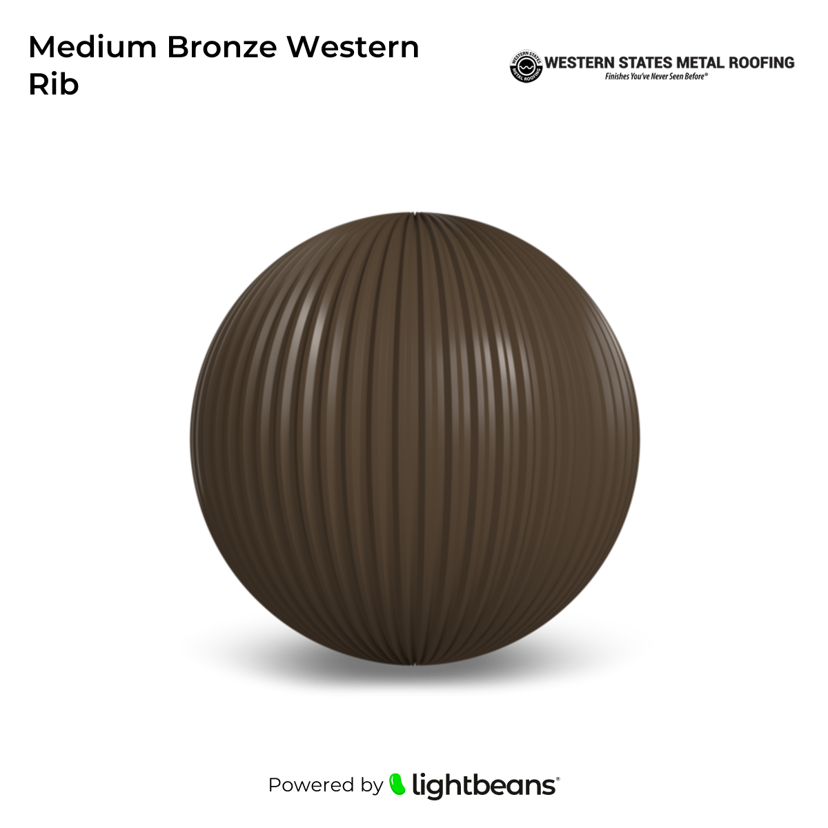 Medium Bronze Western Rib Texture from Western States Metal Roofing ...