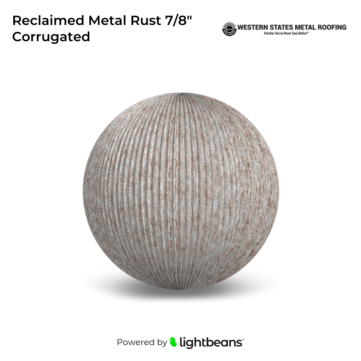 Reclaimed Metal Rust 7/8" Corrugated Texture from Western States Metal ...