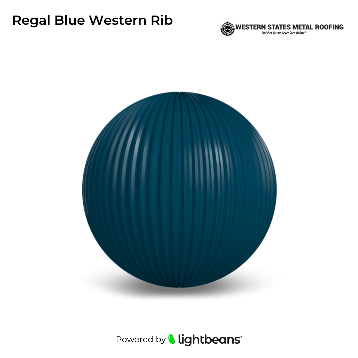 Regal Blue Western Rib Texture from Western States Metal Roofing ...