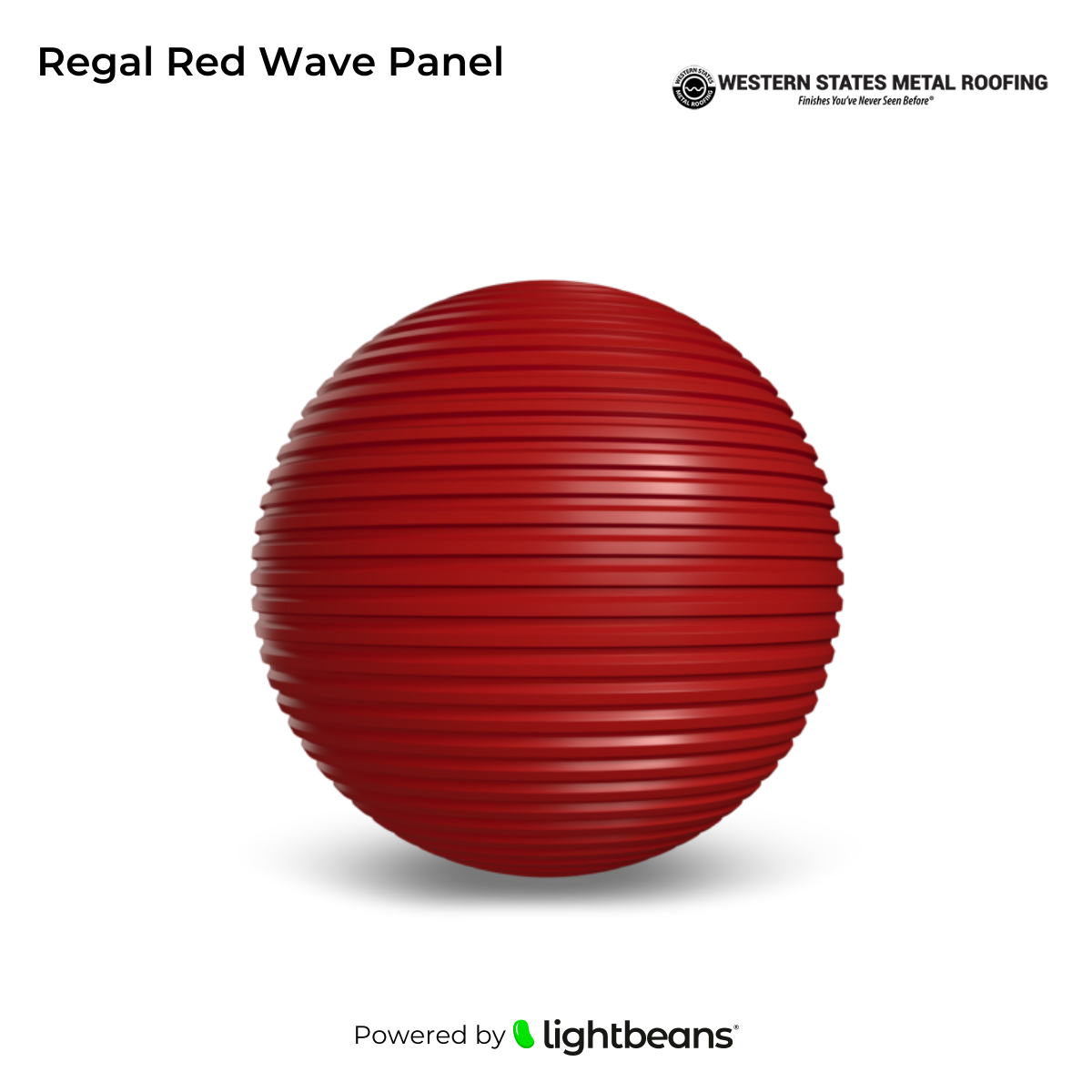 Regal Red Wave Panel Texture from Western States Metal Roofing | Lightbeans
