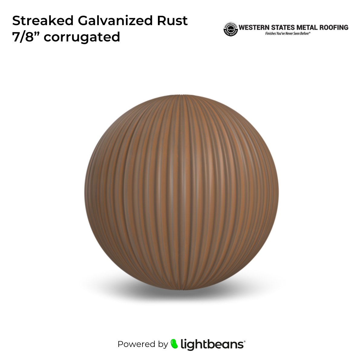 Streaked Galvanized Rust 7/8” corrugated Texture from Western States ...