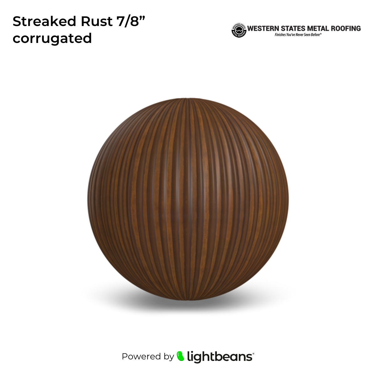 Streaked Rust 7/8” corrugated Texture from Western States Metal Roofing ...