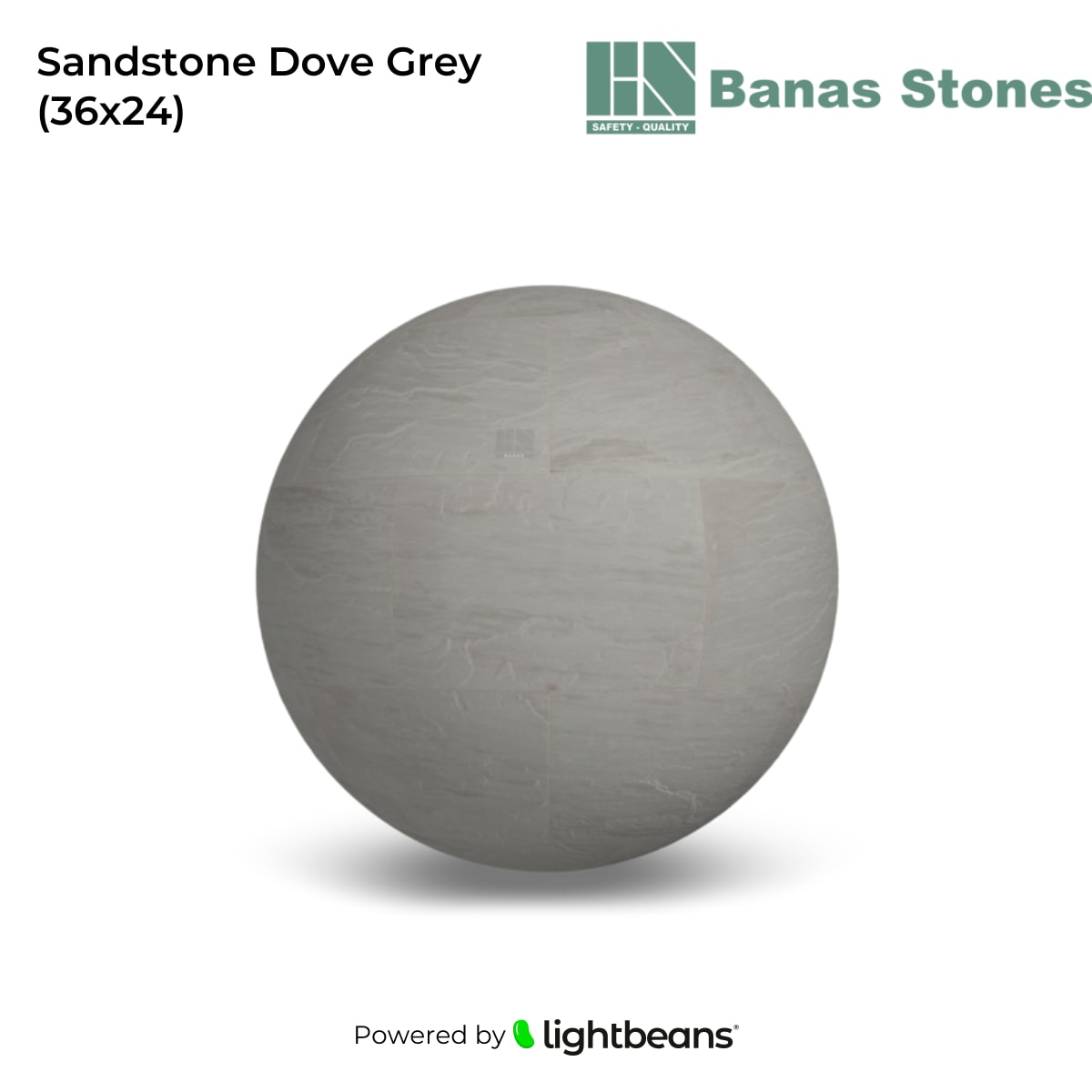 Texture Sandstone Dove Grey (36x24) de Banas Stones | Lightbeans