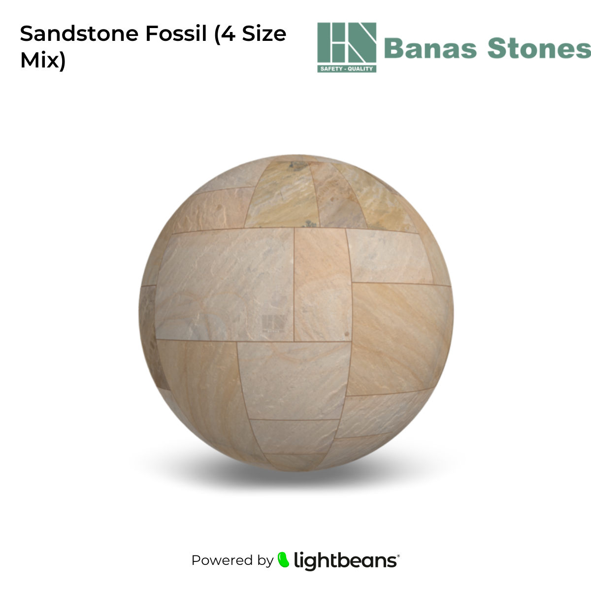 Texture Sandstone Fossil (4 Size Mix) de Banas Stones | Lightbeans