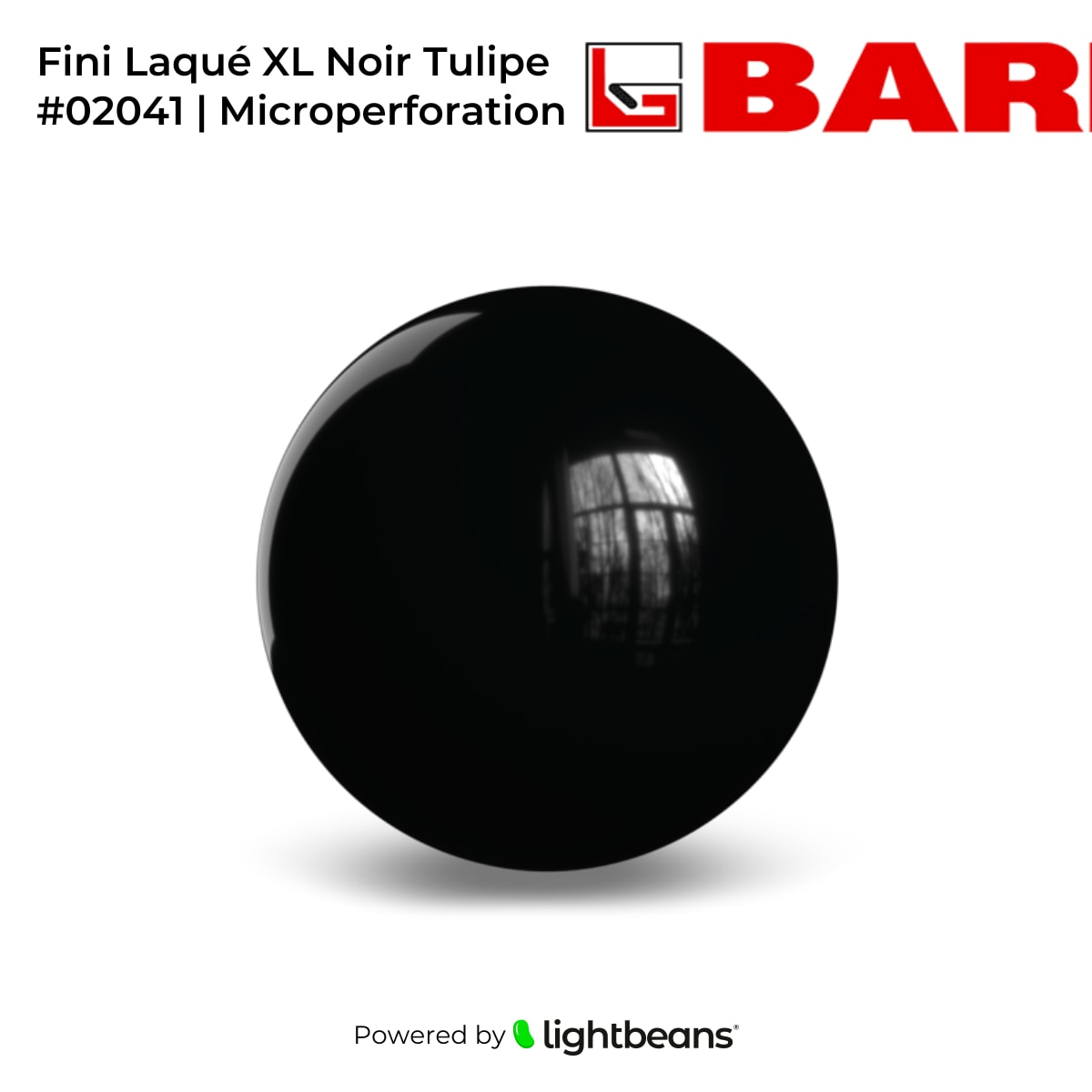 Texture Fini Laqué XL Noir Tulipe #02041 | Microperforation de Barrisol ...