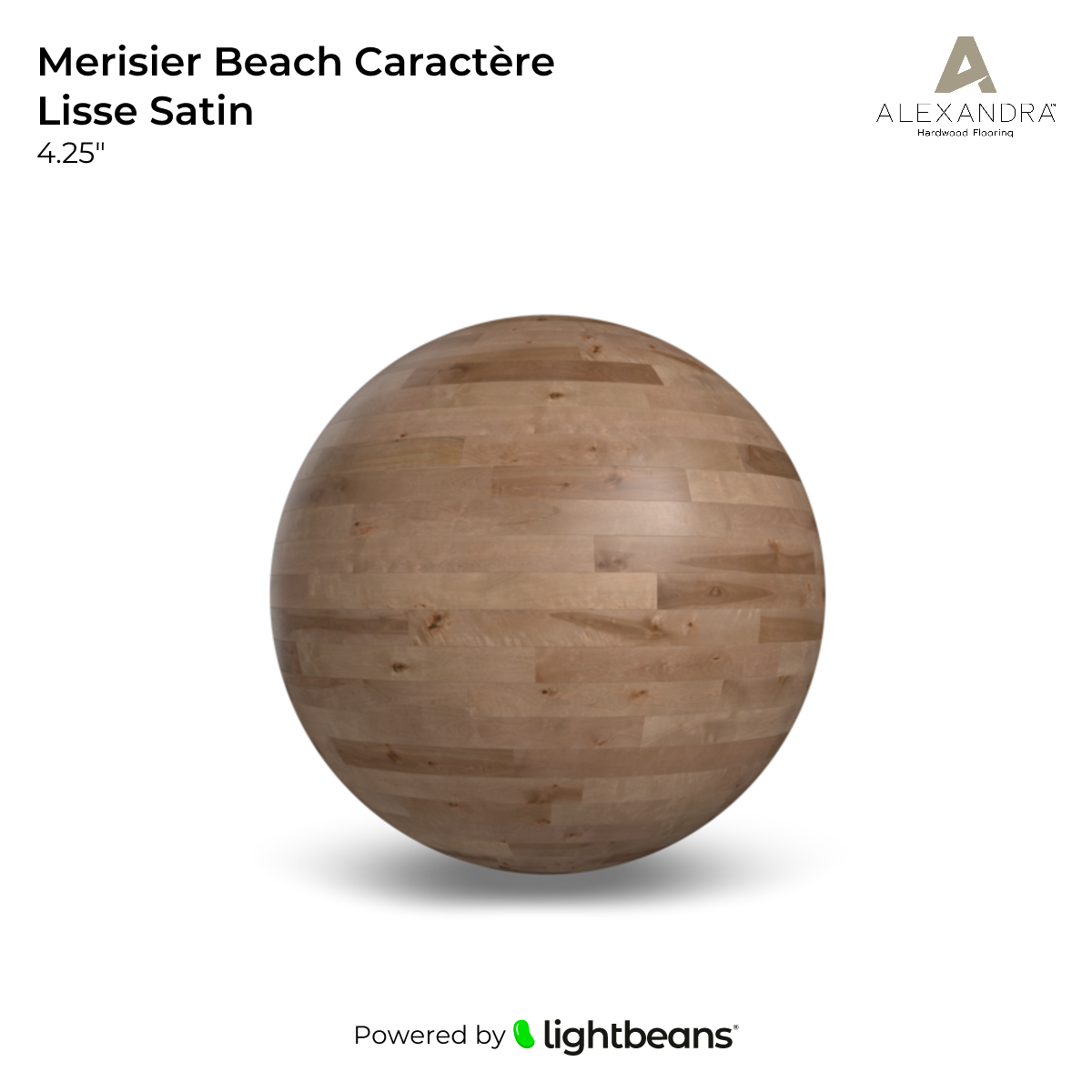 Texture Merisier Beach Caractère Lisse Satin de Alexandra Hardwood ...