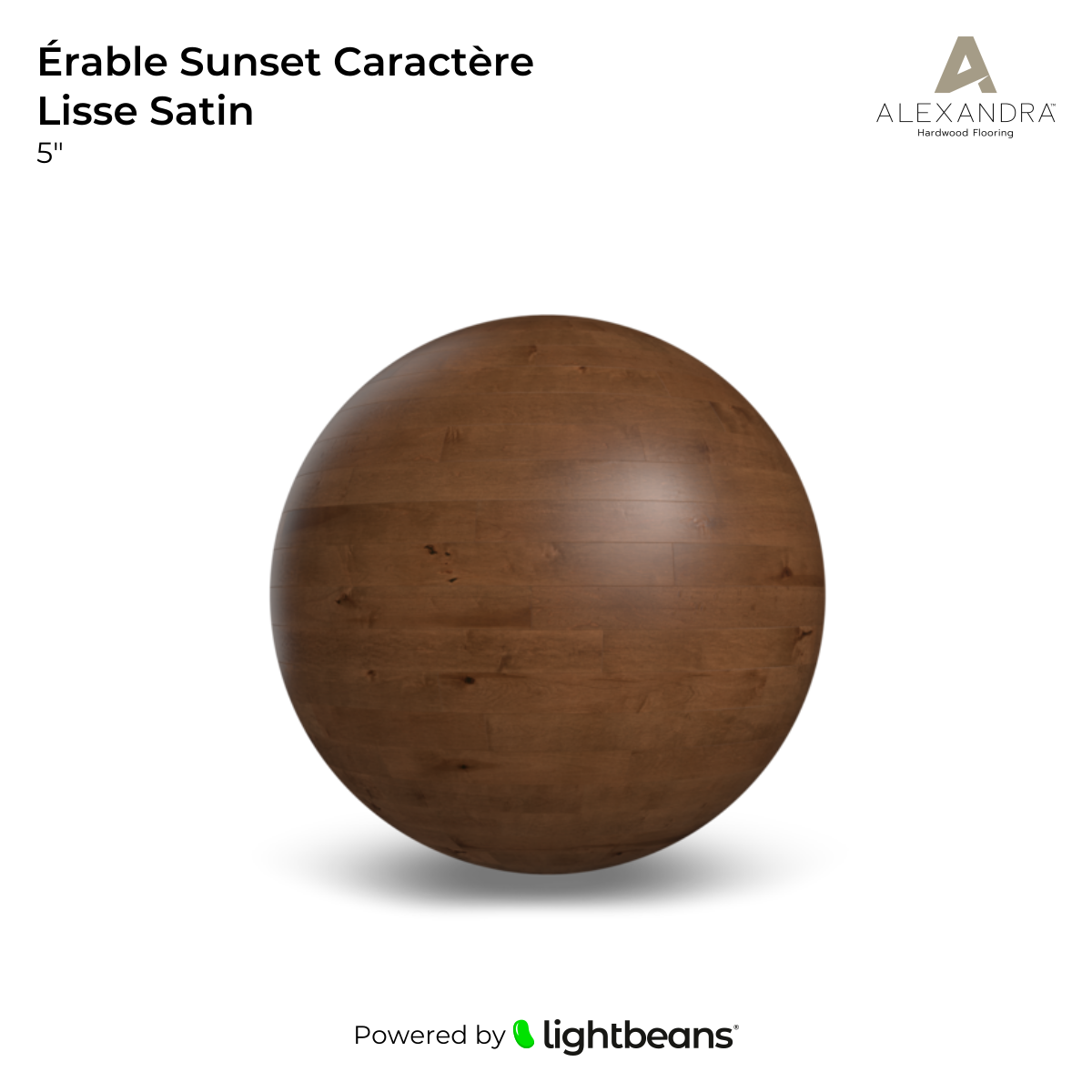 Texture Érable Sunset Caractère Lisse Satin de Alexandra Hardwood ...