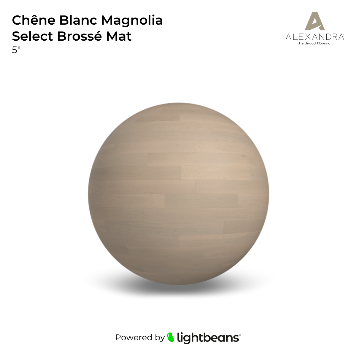 Texture Chêne Blanc Magnolia Select Brossé Mat de Alexandra Hardwood ...