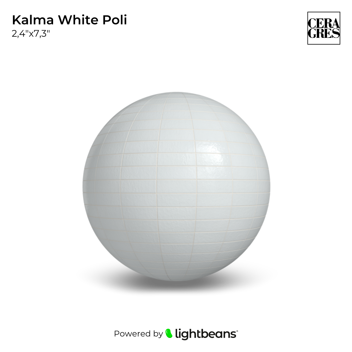 Texture Kalma White Poli de Ceragres | Lightbeans