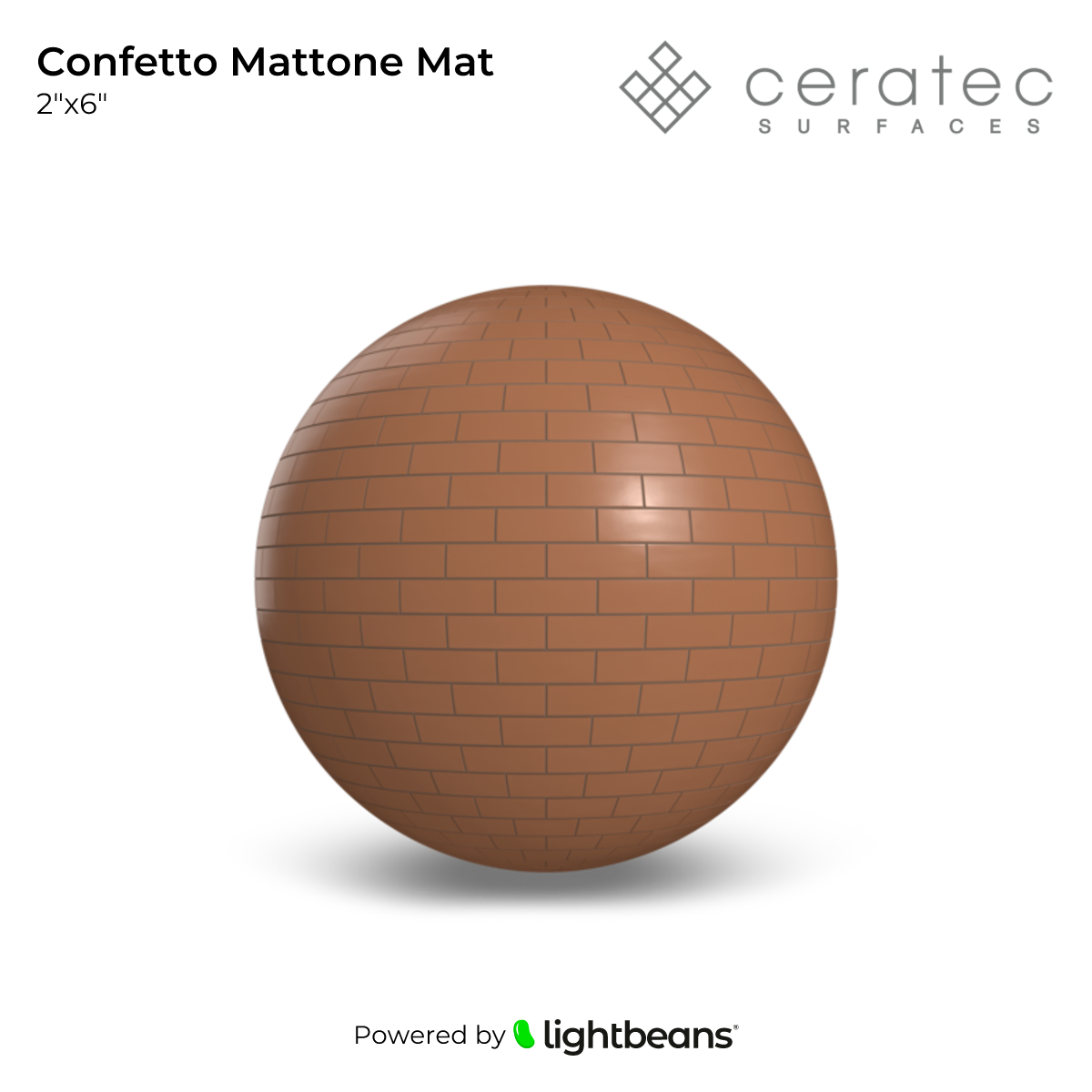 Texture Confetto Mattone Mat de Ceratec | Lightbeans