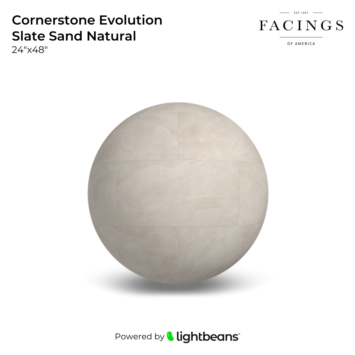 Texture Cornerstone Evolution Slate Sand Natural de Facings of America ...