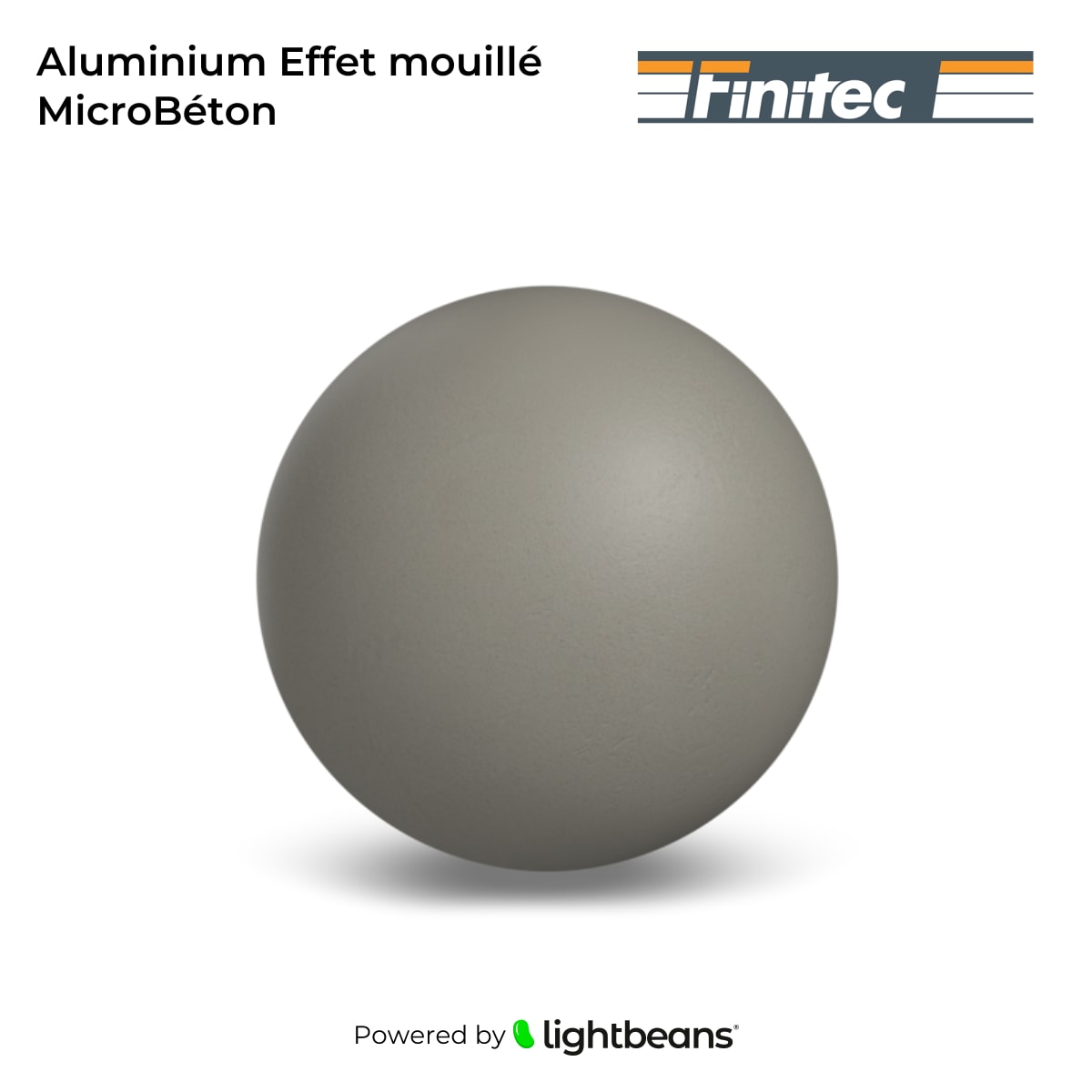 Texture Aluminium Effet mouillé MicroBéton de Finitec | Lightbeans