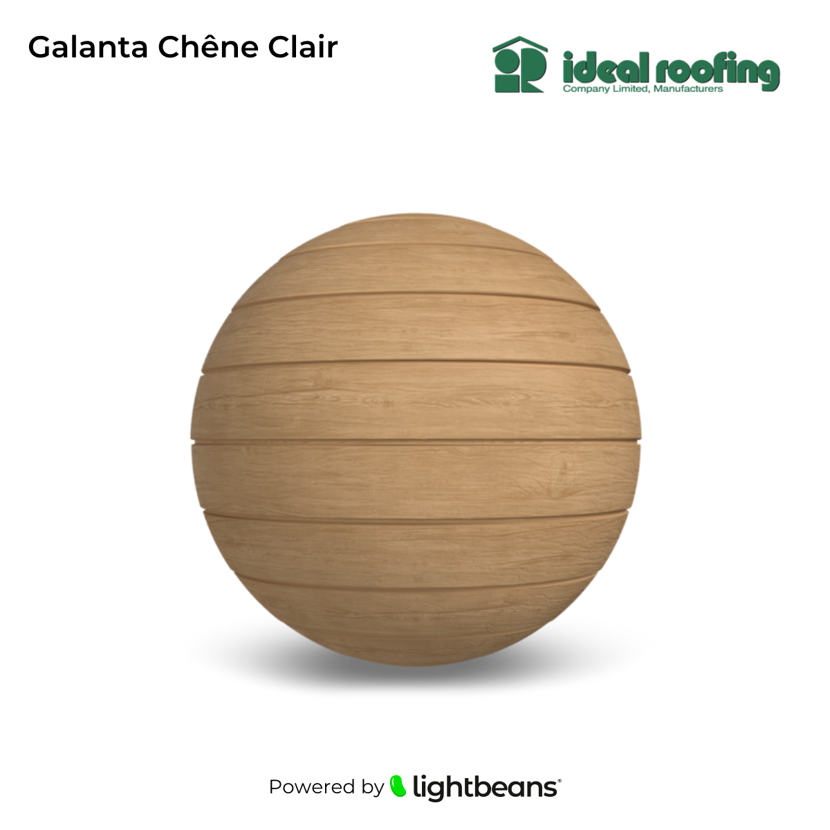 Texture Galanta Chêne Clair de Ideal Roofing | Lightbeans